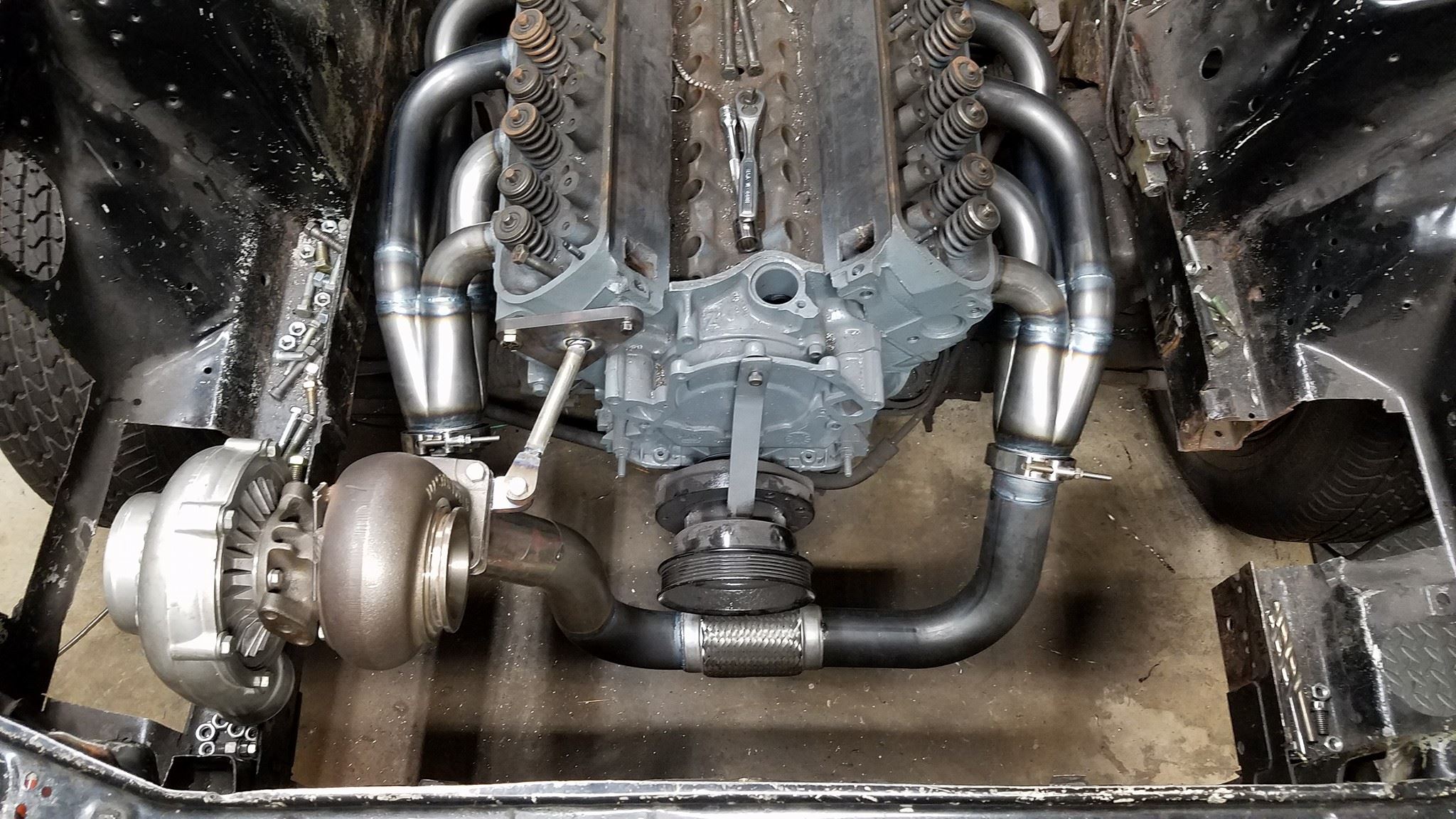 Single Turbo Headers & DownPipes : Pony Down Performance, Mustang Turbo ...